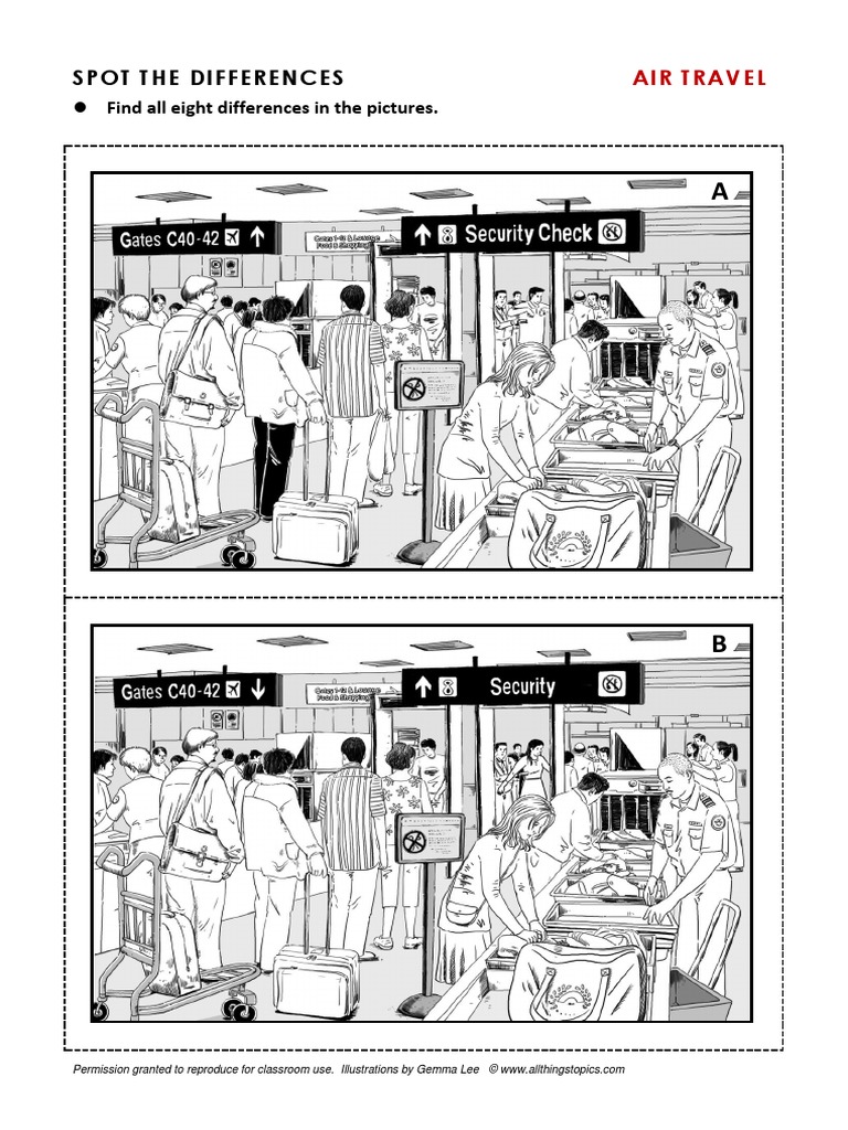 Spot The Differences Airtravel | PDF