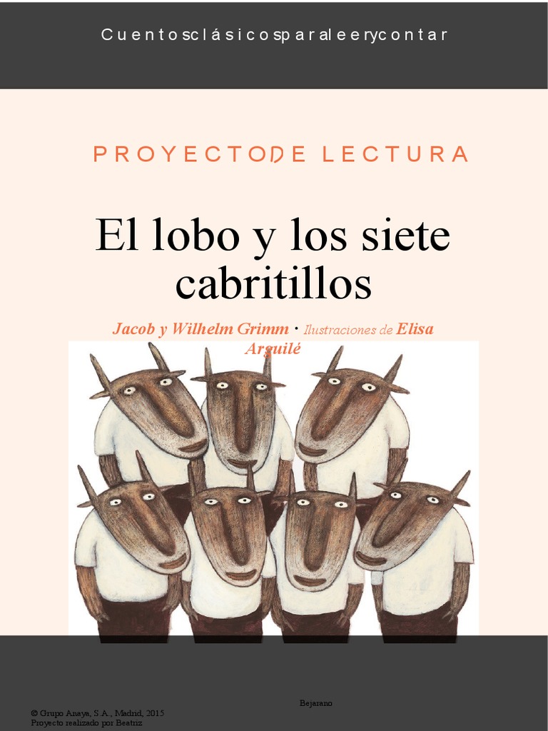Los 7 Cabritos Y El Lobo Descargar Gratis Pdf Hermanos Grimm