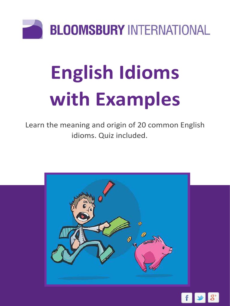 English Idioms With Examples | PDF