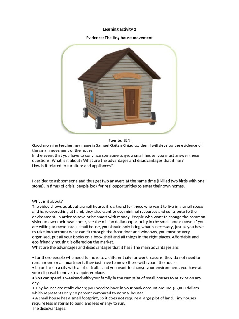 The Tiny House Movement | PDF