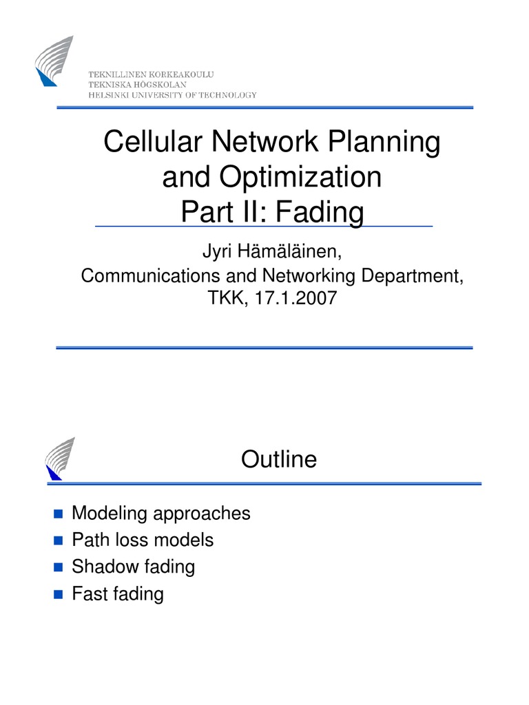 Cellular Network Planning and Optimization Part2 | PDF | Normal ...