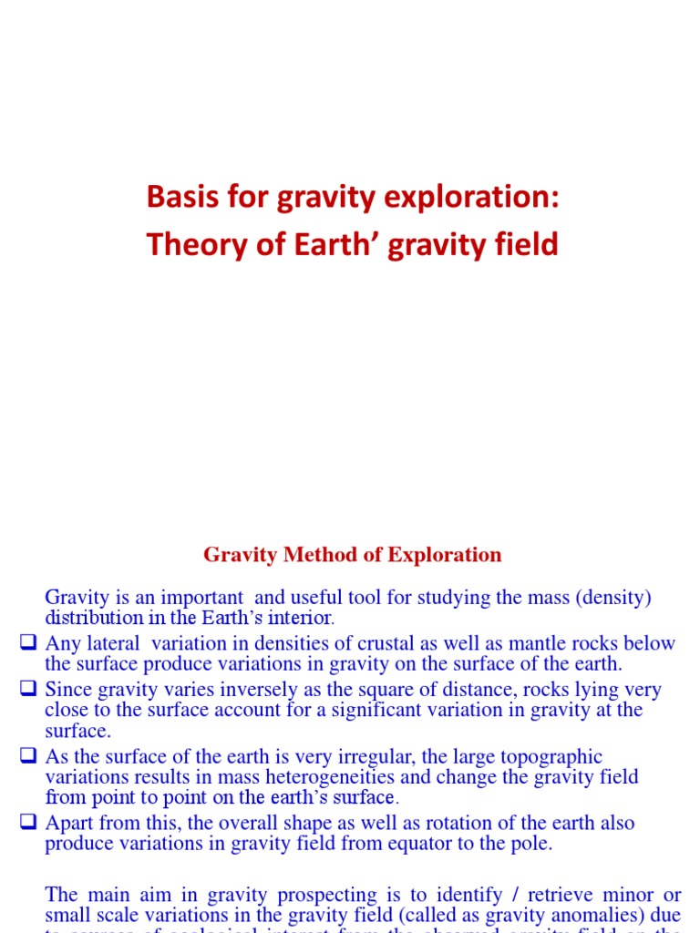 Understanding Gravity Exploration: A Comprehensive Review of the Theory ...