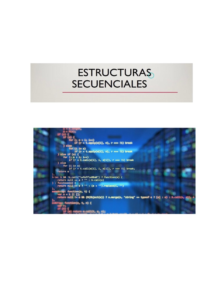 Unidad Ii - Estructuras Secuenciales | PDF | Algoritmos | Variable ...