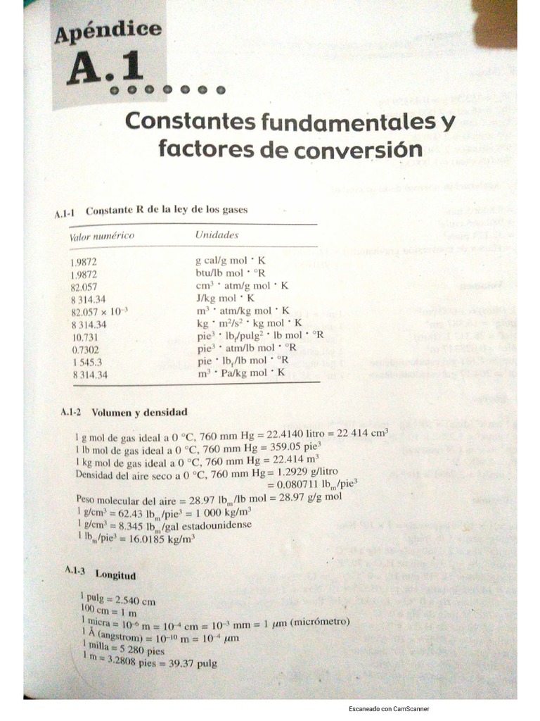Factores de Conversión Geankoplis | PDF