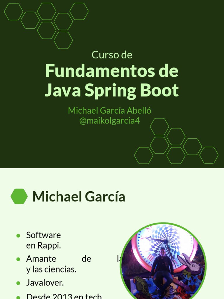 Slides Fundamentos Springboot Pdf Java Lenguaje De Programación Spring Framework
