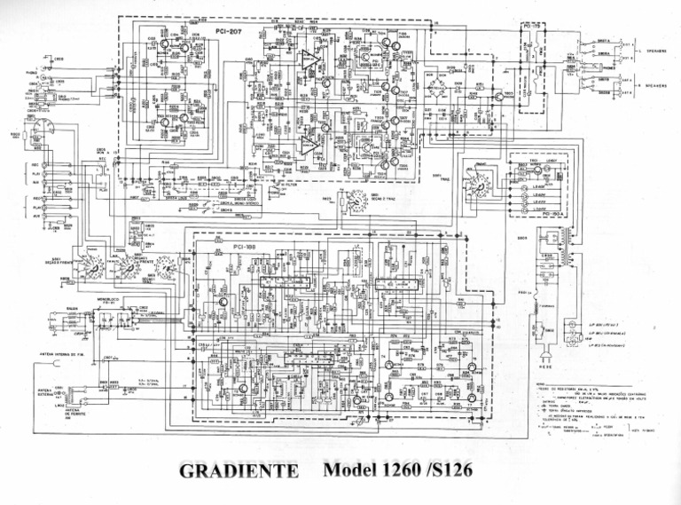 Esquema Gradiente Model 1260 s216 | PDF