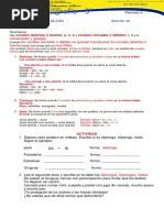 Examen 5° Diptongos, Hiatos y Triptongos | PDF