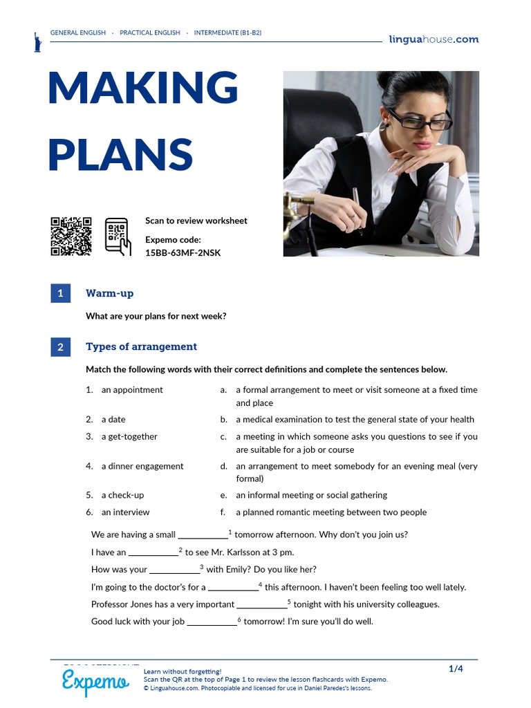 Making Plans American English Student Ver2 | PDF