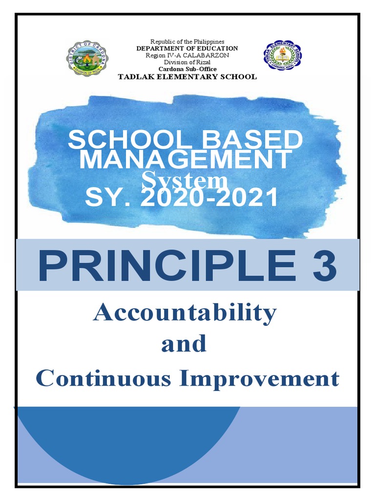 SBM Principle 3 Indicator 3 | PDF | Incident Management