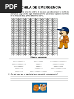 Sopa de Letras de Desastres Naturales - 20 | PDF