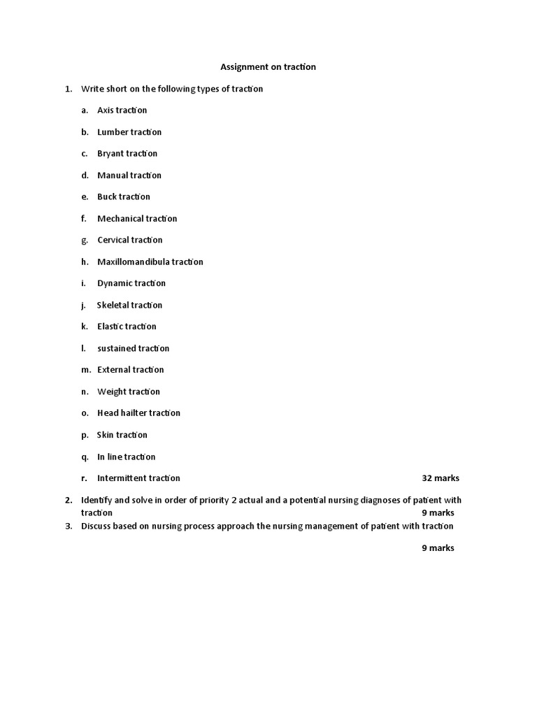 Assignment On Traction | PDF