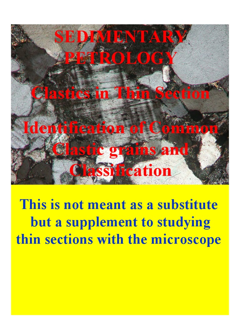Thin Section | PDF | Clastic Rock | Rock (Geology)