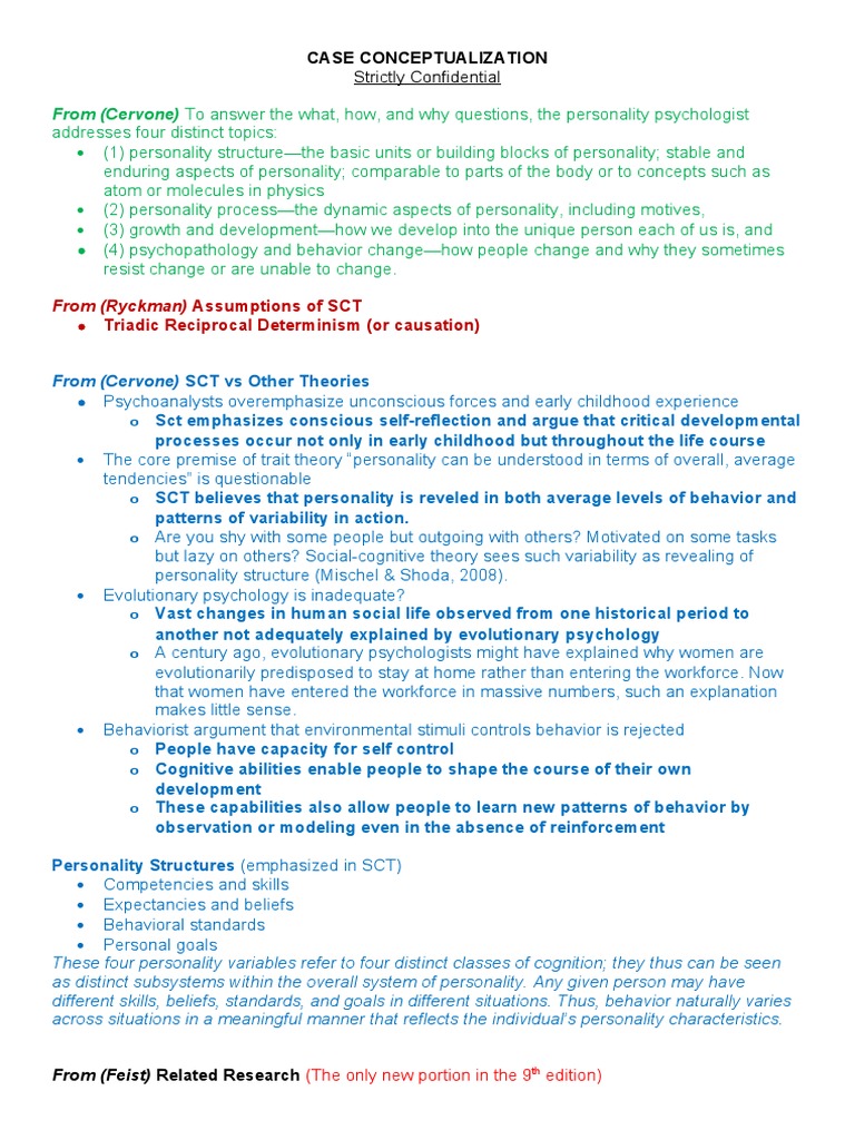 PSY 704 Notes For Bandura Lecture | PDF | Self Efficacy | Social Psychology