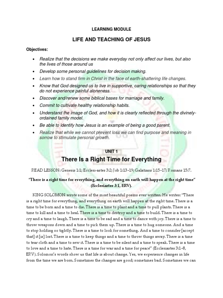 Life and Teachings of Jesus Christ | PDF | Paul The Apostle | Jesus