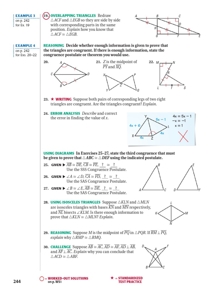 Geometry Textbook Chapter 3-4-101-148 | PDF | Triangle | Elementary ...