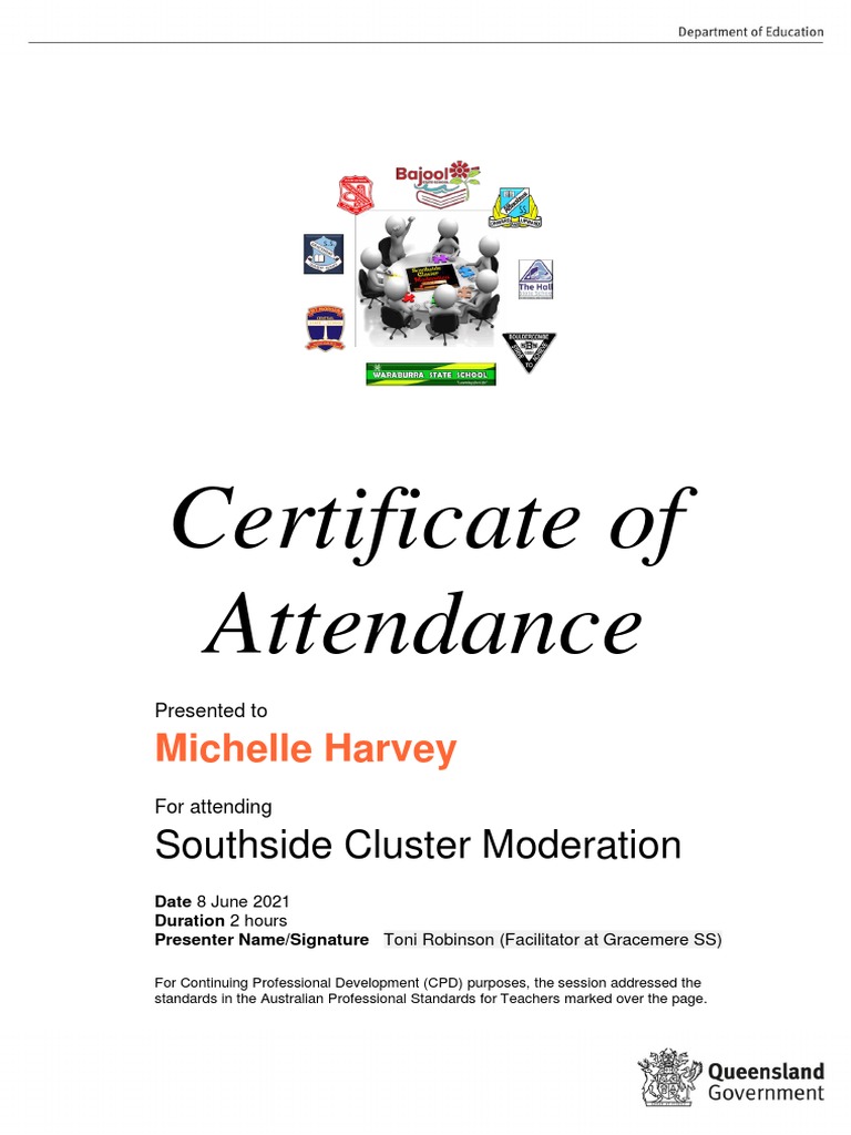 Professional Development Certificate - Michelle Harvey | PDF ...