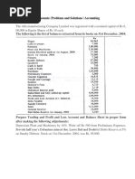 Final Accounts Problems And Solutions Final Accounts Questions Pdf