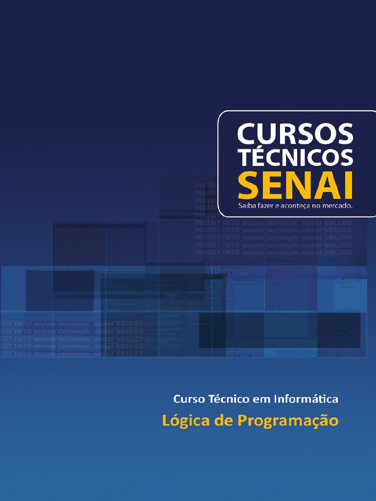 Apostila Lógica De Programação Senai Pdf Algoritmos Variável Ciência Da Computação