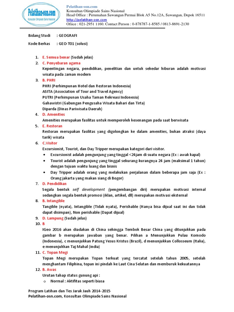 GEO-T01 (Solusi) | PDF