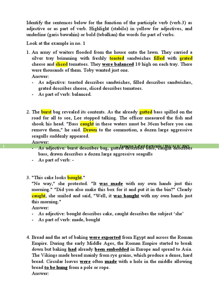 Past Participle Exercise for ESL Learners | PDF | Stonehenge