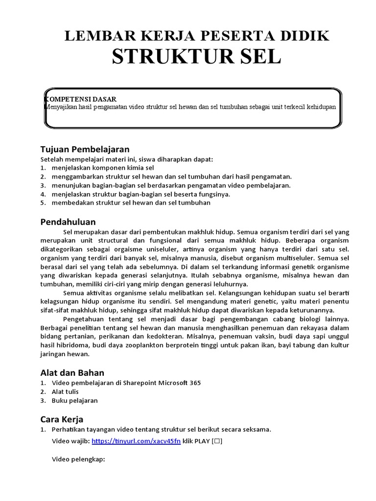 LKPD Al Faris Usmaeni Xi Ipa 4 | PDF