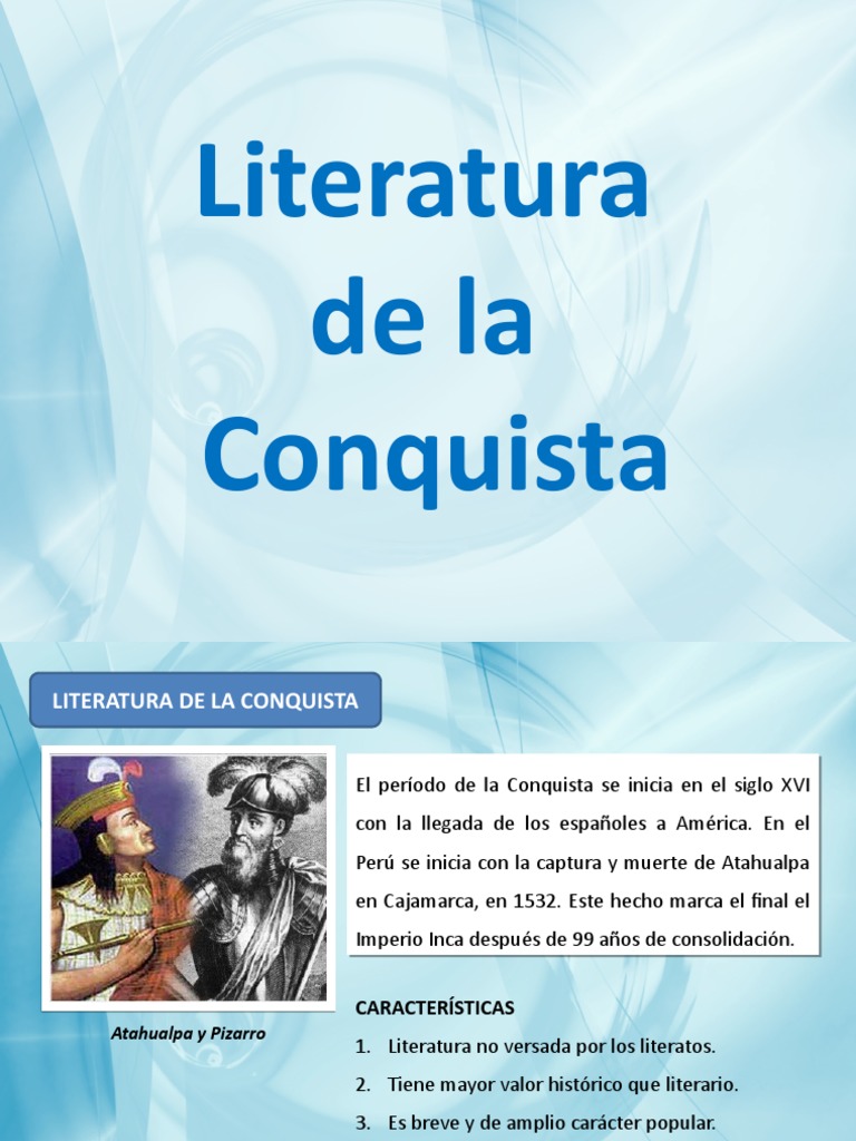 Literatura de La Conquista | PDF | Imperio Inca | Perú