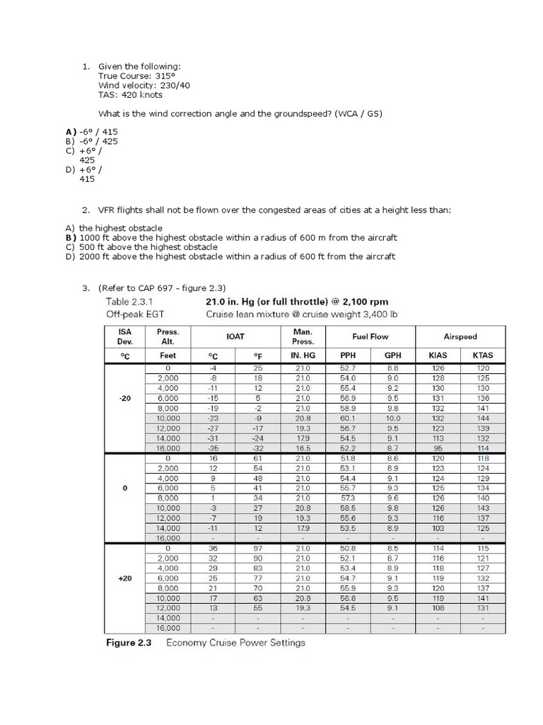 Flight Planning and Fuel Calculations | PDF | Instrument Flight Rules ...