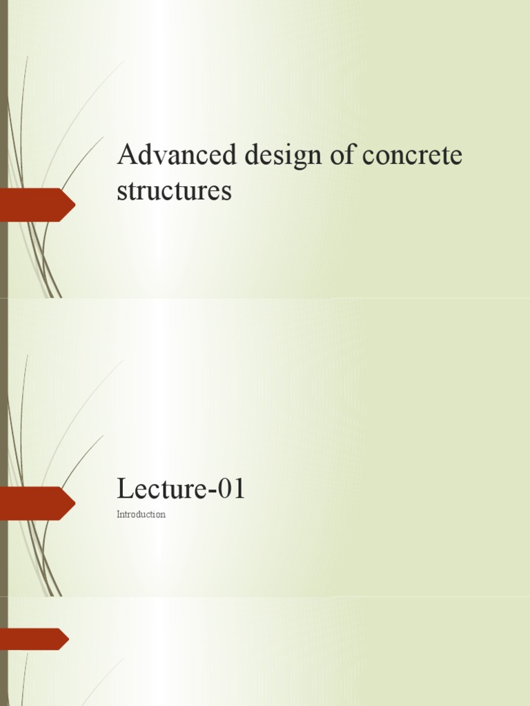 Advanced Design of Concrete Structures | PDF | Concrete | Strength Of ...