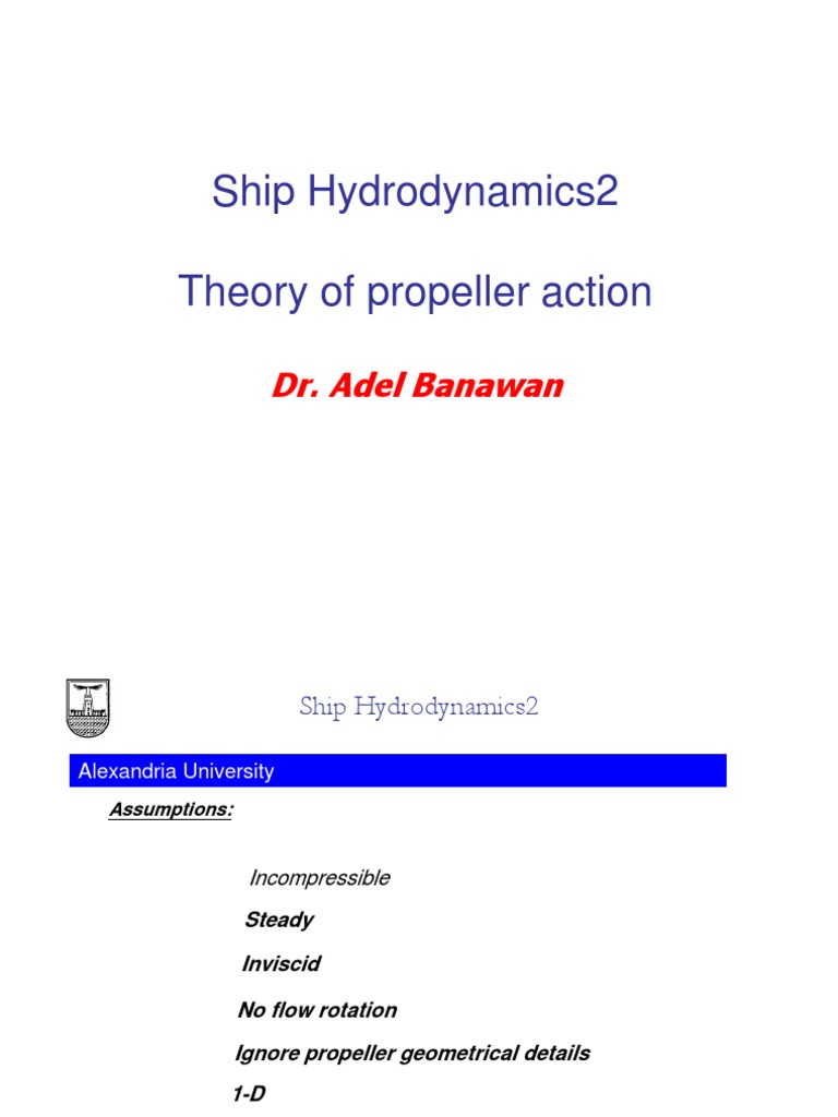 Ship Propeller Flow Dynamics | PDF | Fluid Dynamics | Propeller
