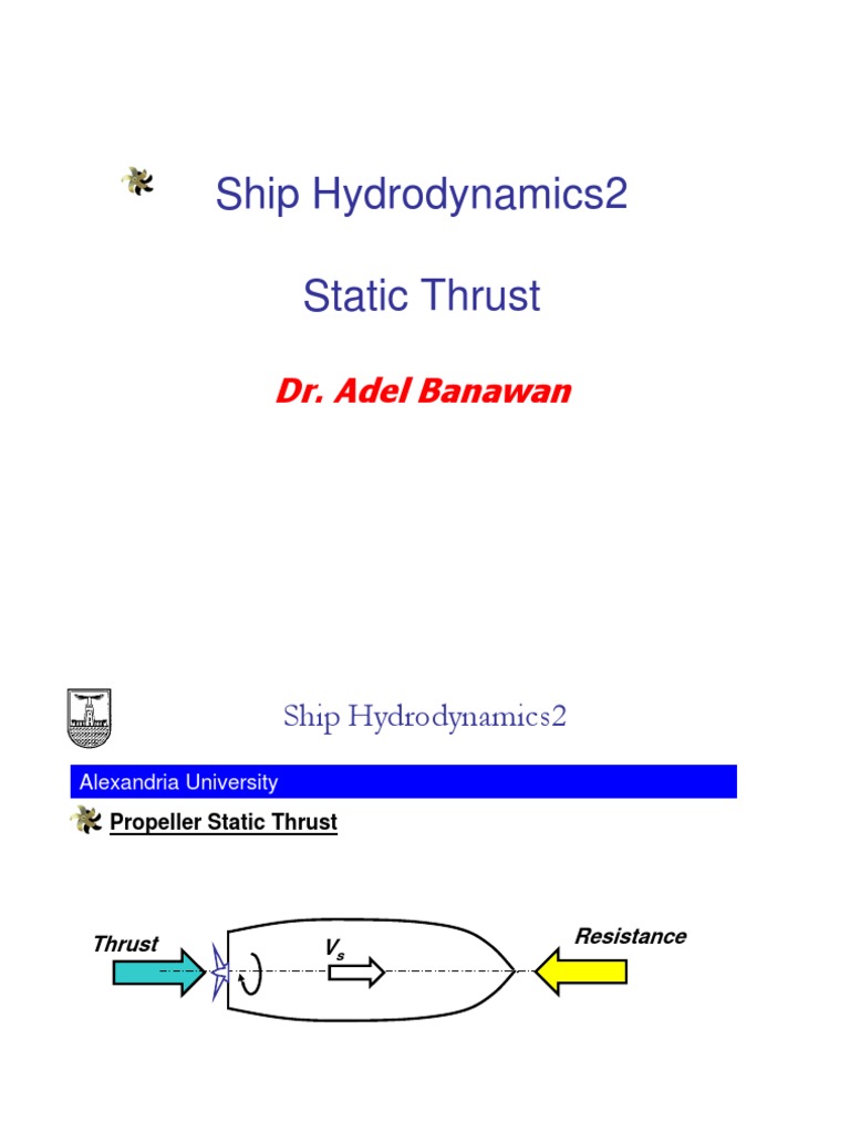 05-Static Thrust | PDF | Tugboat | Thrust