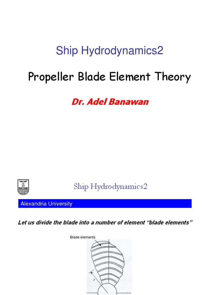 Propeller Blade Element Theory Overview | PDF | Airfoil | Aerospace ...