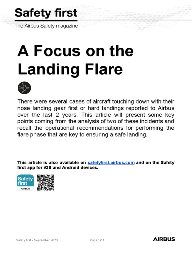 A Focus On The Landing Flare | PDF | Aircraft | Landing Gear