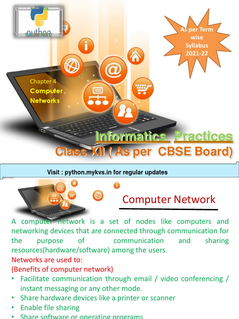 Class Xii As Per Cbse Board Informatics Practices Pdf Network 