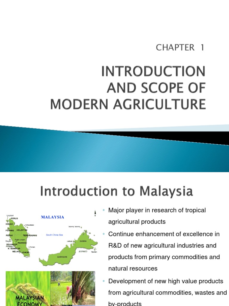 Chapter 1 Introduction and Scope of Modern Agriculture | PDF ...