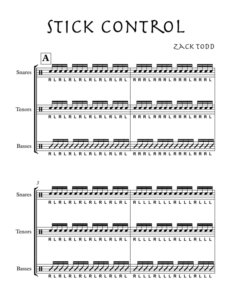 Stick Control | PDF | Percussion Instruments | Drumming