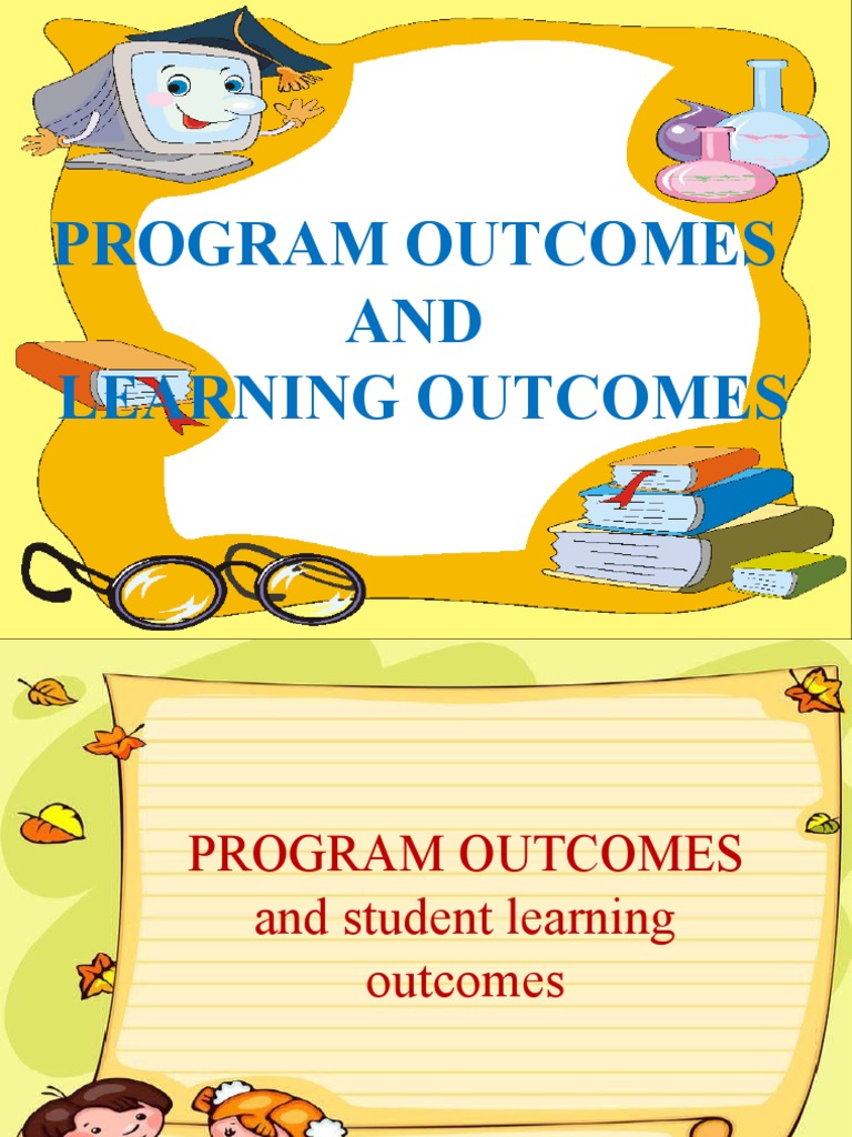 Program Outcomes AND Learning Outcomes | PDF | Learning | Attitude ...