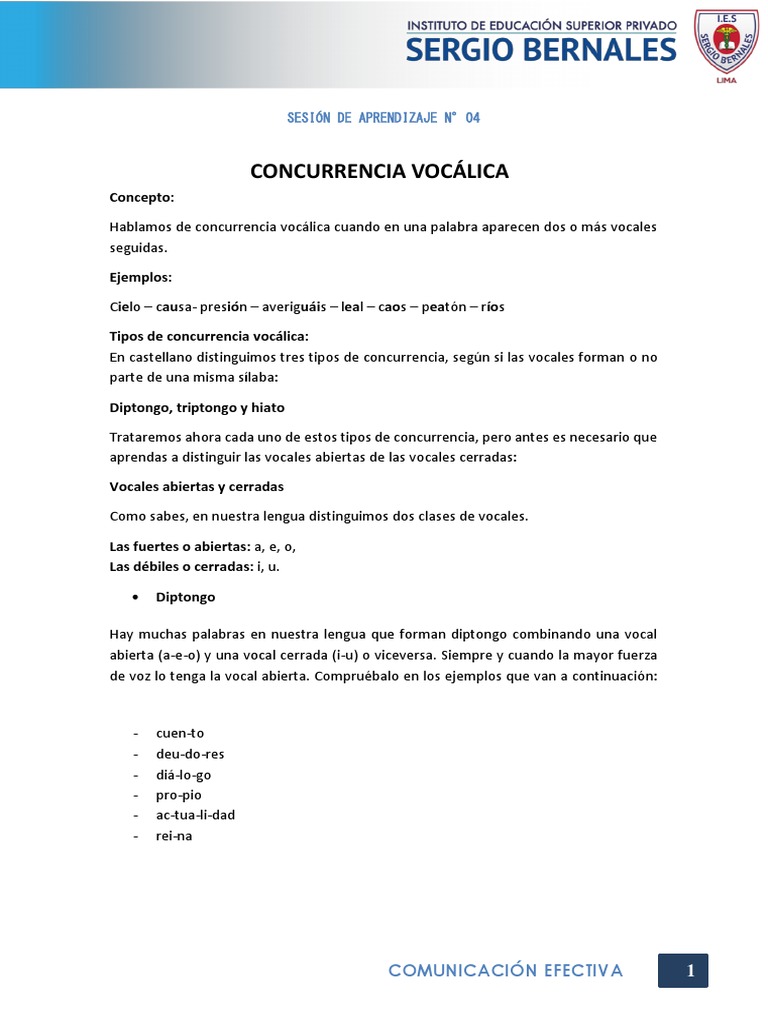 Semana 4 Comunicacion Efectiva V01 | PDF | Vocal | Lingüística