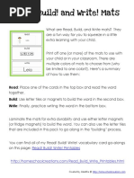 UFLI Printable Word Work Mat Updated July 2024 | PDF | Graphemes ...