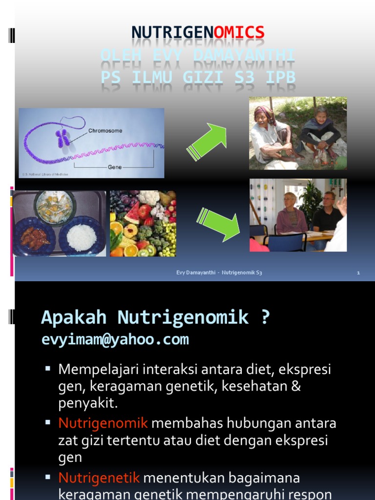 Nutrigenomik: Interaksi Gizi dan Genetik | PDF | Sains & Matematika