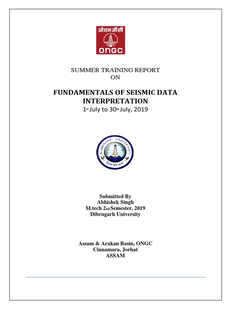 Fundamentals of Seismic Interpretation Report | PDF | Waves ...