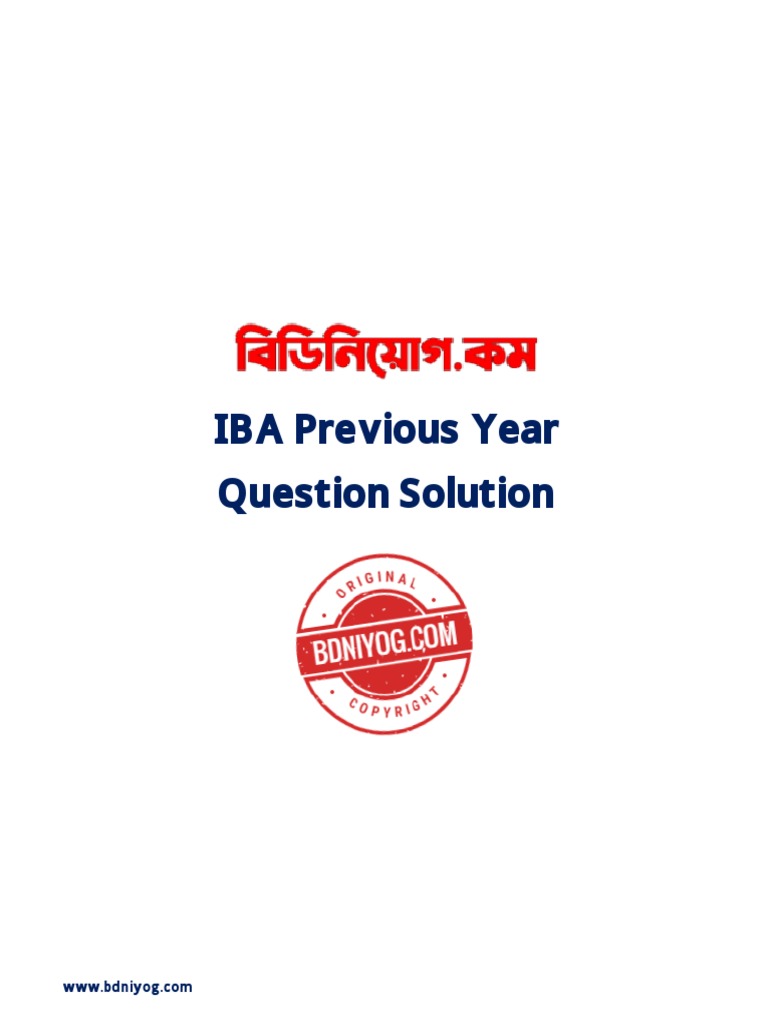 IBA Question Solution Bank | PDF | Area | Litre