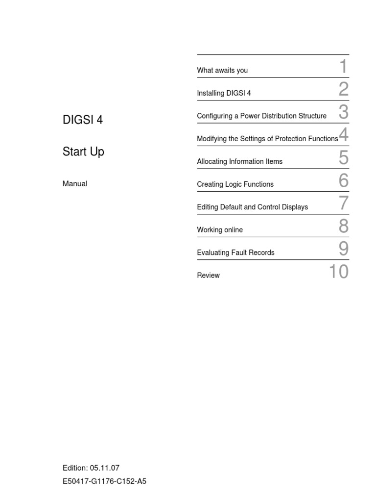 Digsi Startup A5 en | PDF | Icon (Computing) | Computer File
