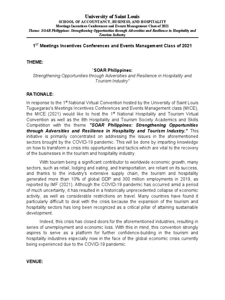 University of Saint Louis: 1 Meetings Incentives Conferences and Events ...