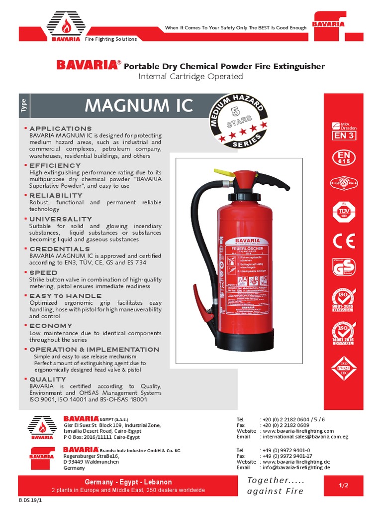 BAVARIA Magnum IC - Technical Spec - 2019 | PDF | Chemistry