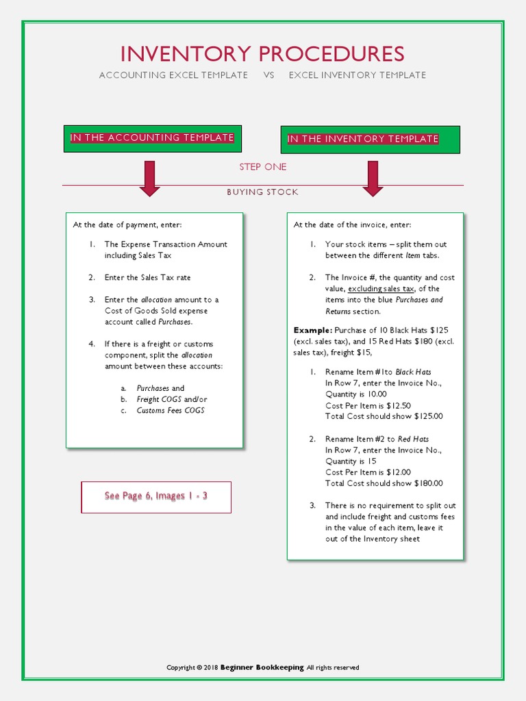 Inventory Procedures: Step One | Download Free PDF | Bookkeeping ...