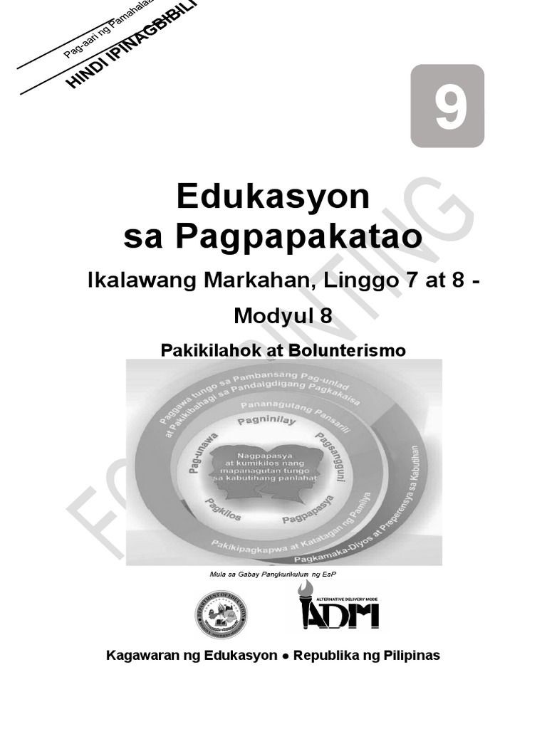 Esp9 q2 Mod8 Pakikilahok at Bolunterismo v5 | PDF