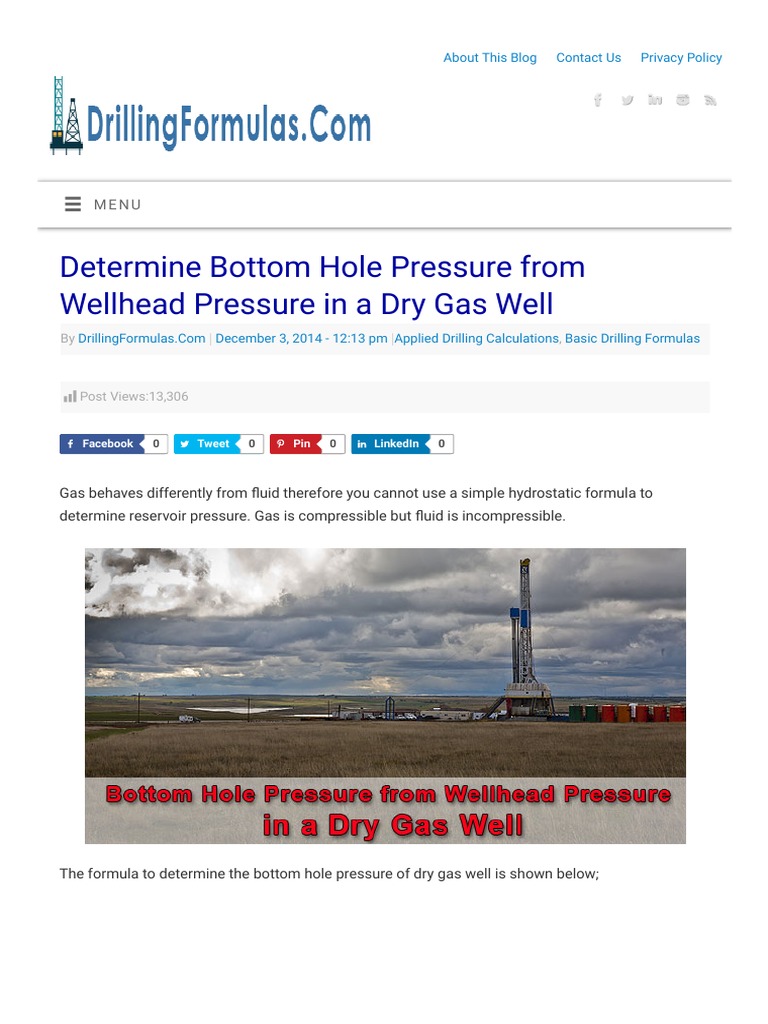Bottom Hole Pressure Calculation Guide | PDF | Pressure | Gases