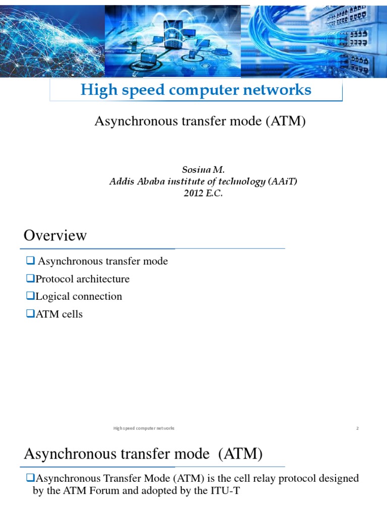 HSN ATM Ch3 | PDF | Asynchronous Transfer Mode | Computer Network