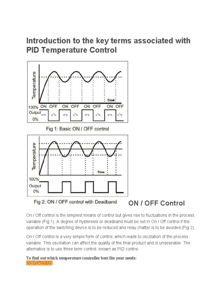 Introduction To The Key Terms Associated With PID Temperature Control | PDF | Control Theory ...
