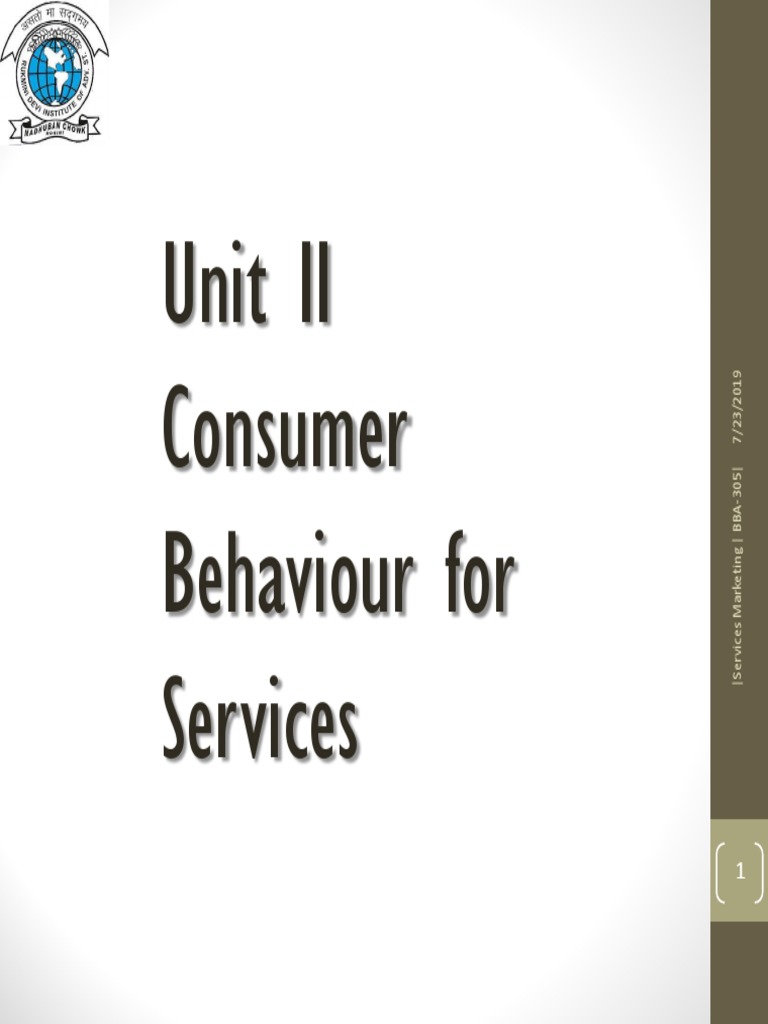 Understanding Consumer Behavior in Services | PDF | Consumer Behaviour ...